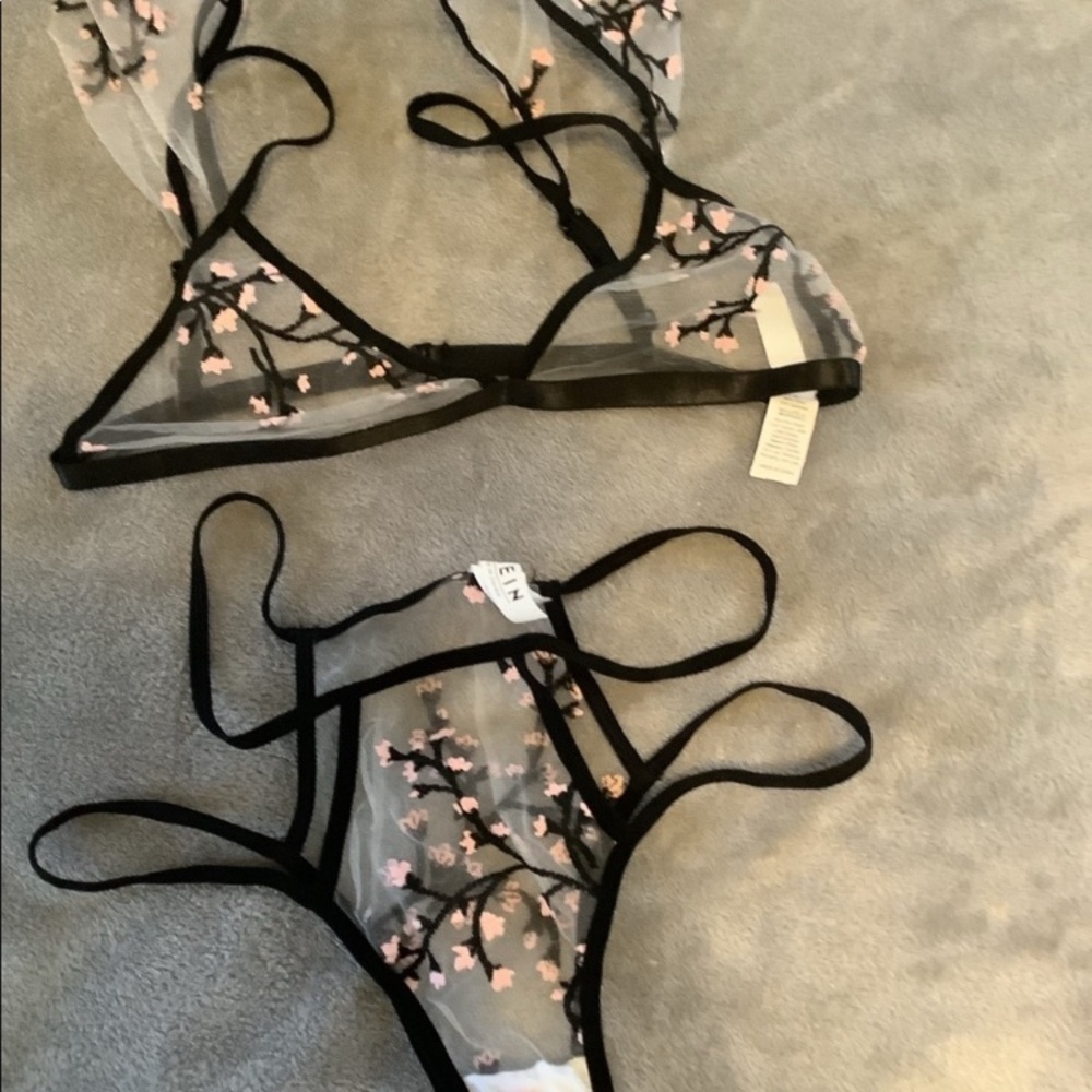 Xs Sheer Lingerie Set - Gem